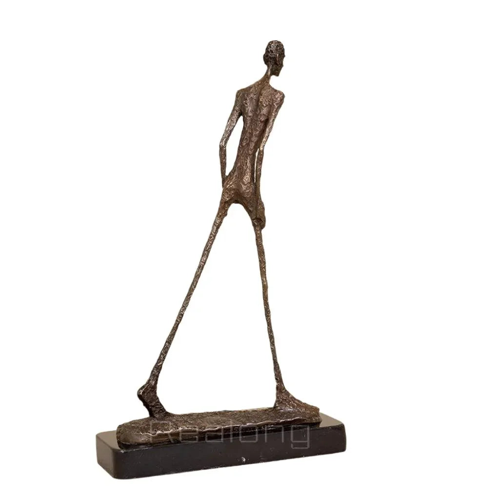 Bronze Walking Man Statue | House of Avana
